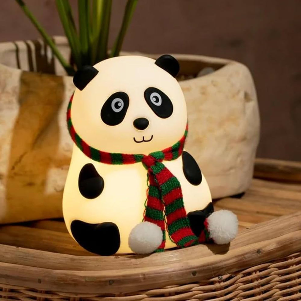 Cute Panda Silicone Night Light – Multi-Color Touch Lamp for Kids Room ...
